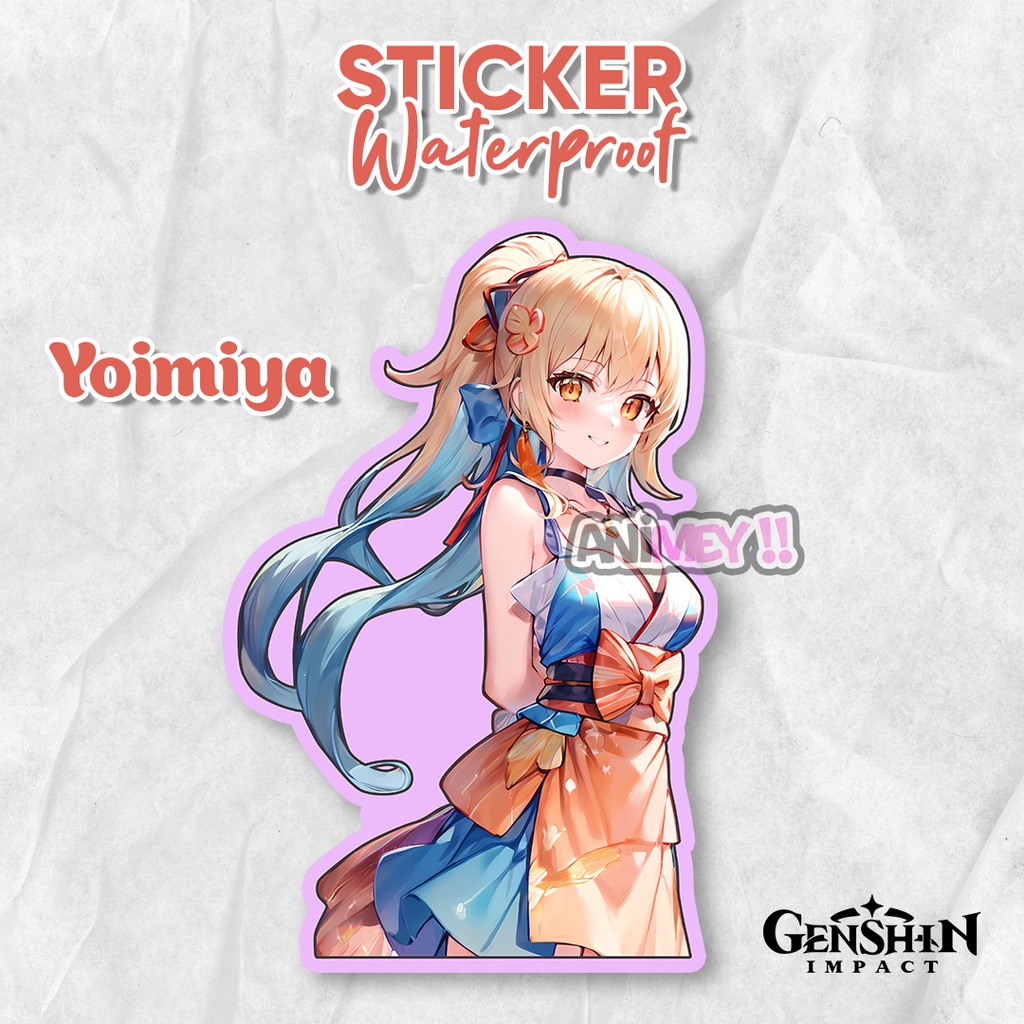 Jual Stiker Yoimiya Genshin Impact/ Sticker Anime Waterproof | Shopee ...