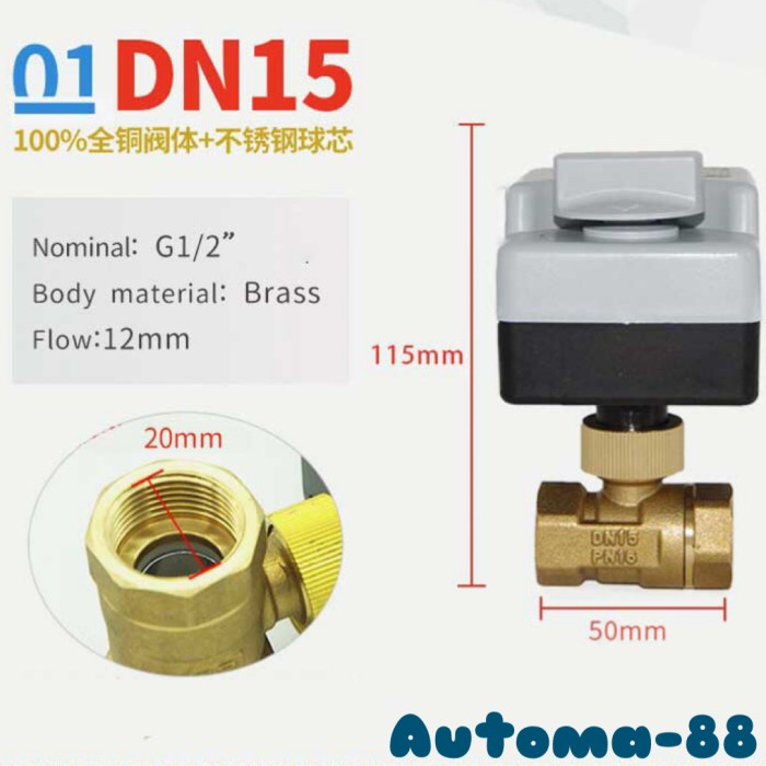 Jual Best Seller Flow Control Motorized Electrical 220V Ball Valve 2 ...