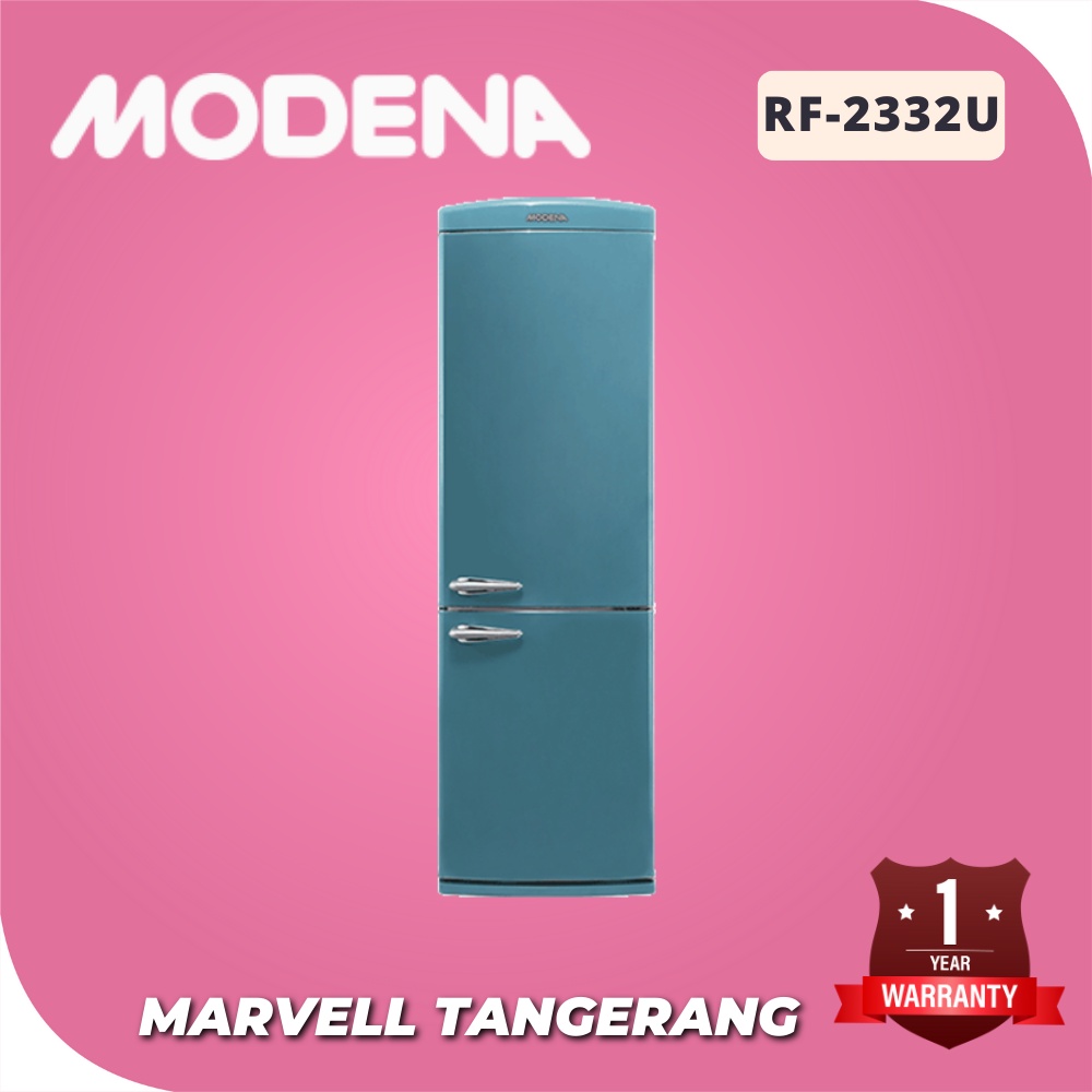 Jual MODENA RF 2332 U REFRIGERATOR RETRO KULKAS 2 PINTU ORIGINAL ...