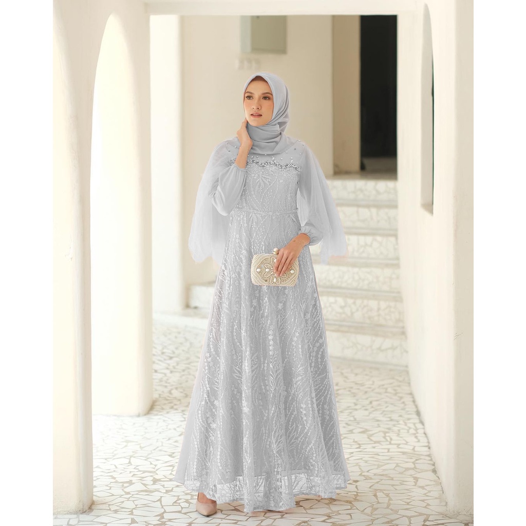 Jual Gamis Brukat Luna Gaun Maxi Dress Brukat Termurah | Shopee Indonesia