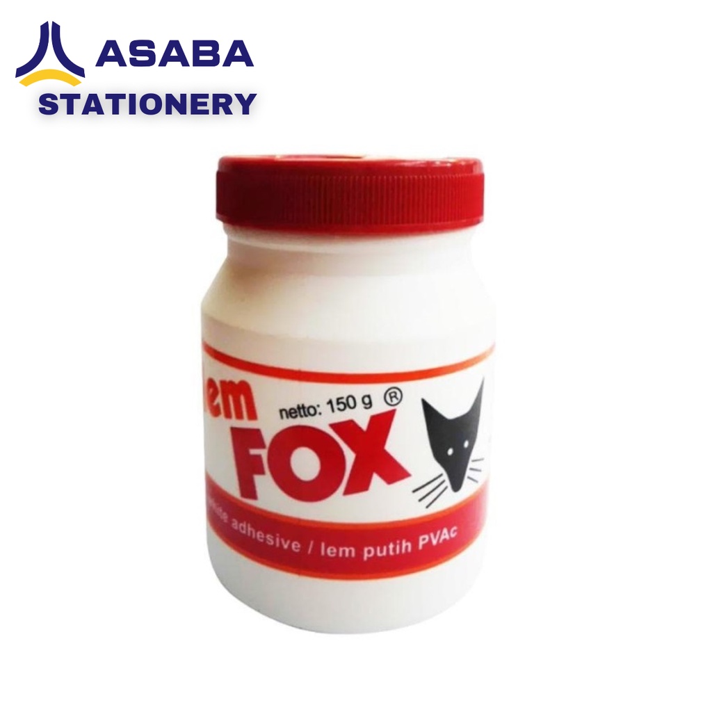 Jual Asaba Stationery - Lem Kayu/Kertas Fox Putih PVAc 150gr | Shopee ...