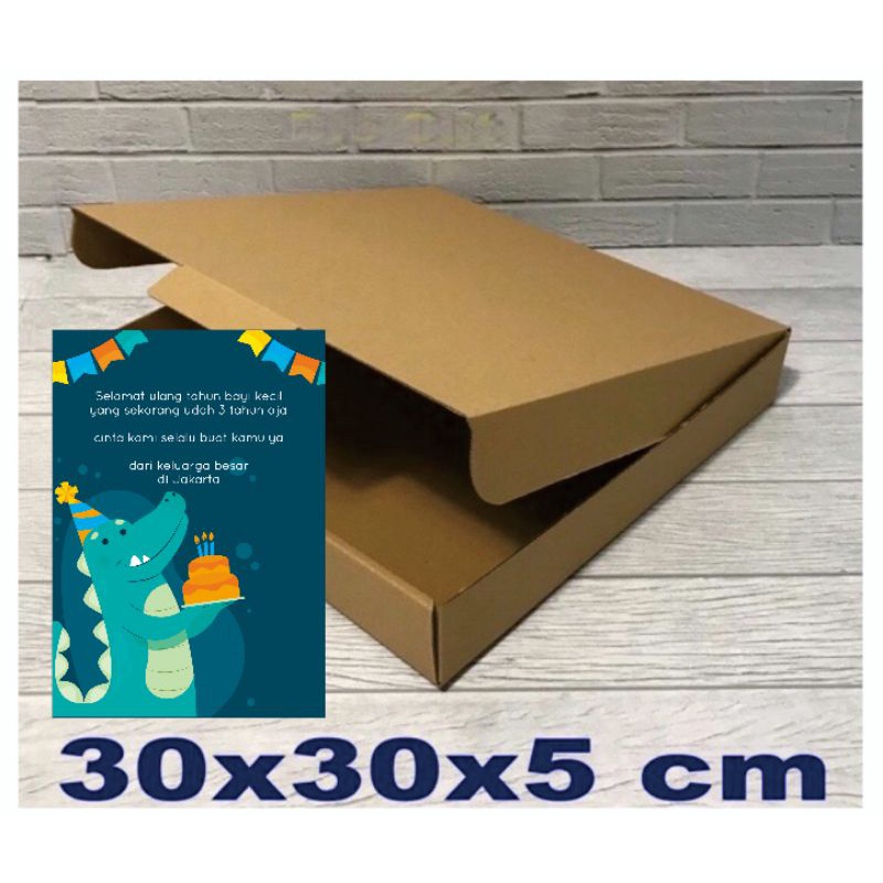 Jual Box ultah, dengan kartu ucapan custom (9pilihan gambar kartu ...