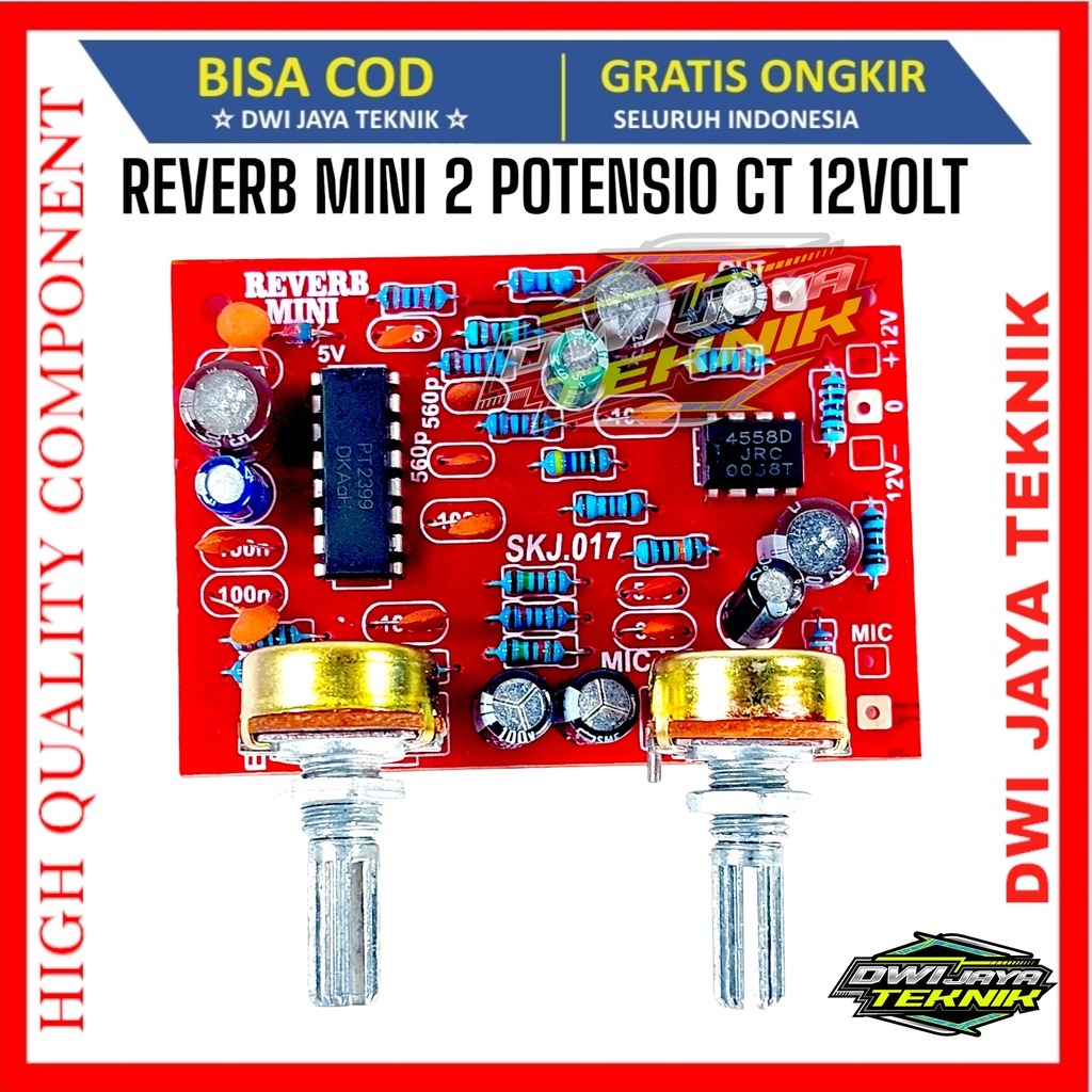 Jual ECHO NASA Reverb mini 2Potensio PT2399 1mic | Shopee Indonesia