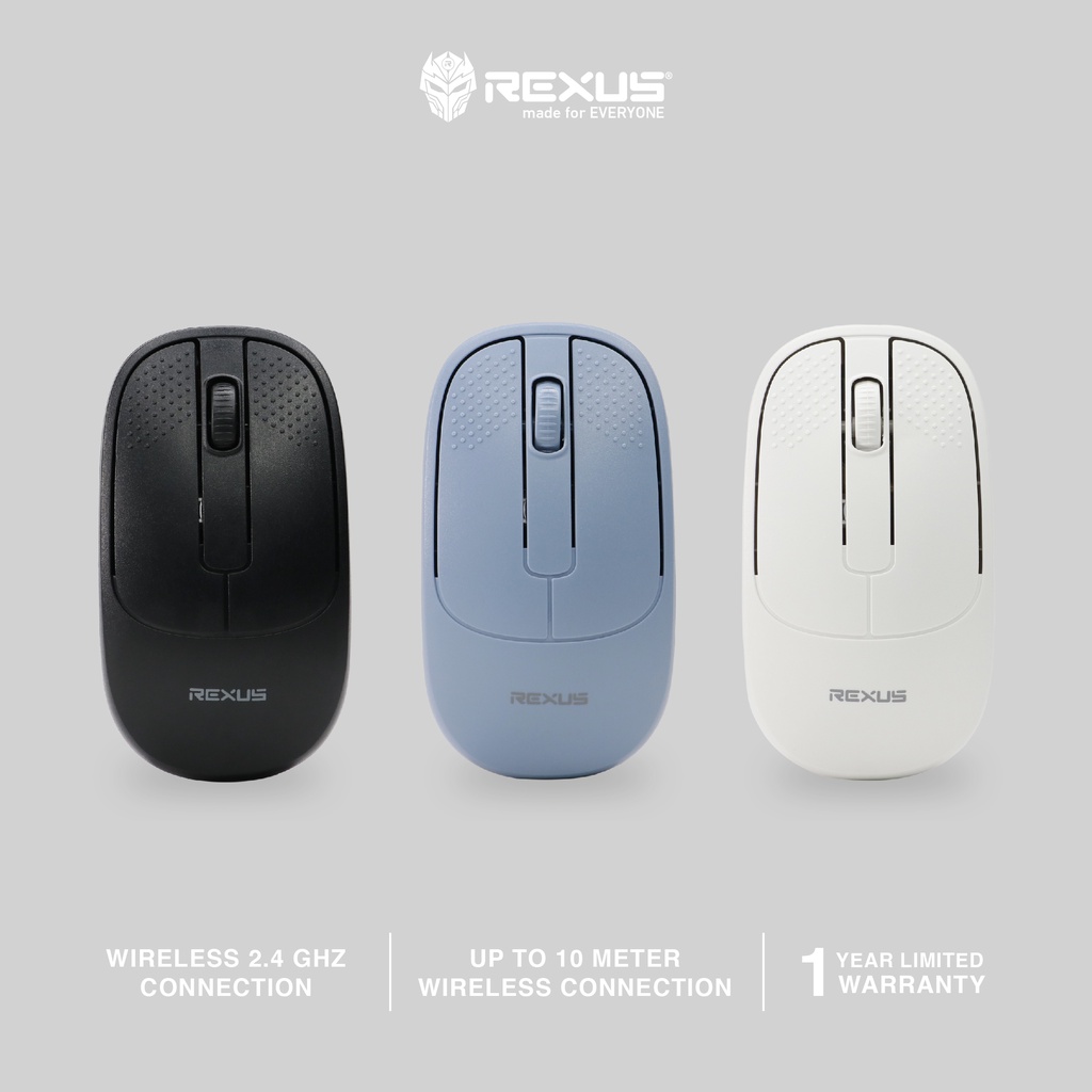 Jual Rexus Mouse Wireless Office Q5 Silent Click | Shopee Indonesia