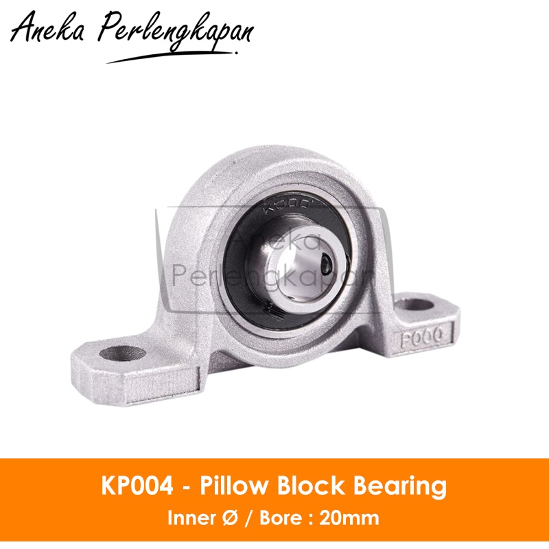 Jual KP004 Pillow Block Bearing 20mm Inner Diameter / Bore | Shopee ...
