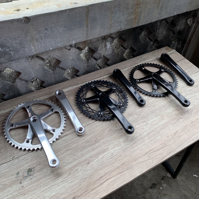 Jual CRANK BCD 144 49T UNTUK FIXIE DAN SINGLE SPEED | Shopee Indonesia