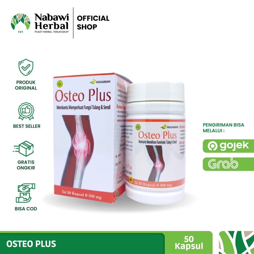 Jual OSTEO PLUS - Suplemen Terbaik Untuk Tulang Isi 50 Kapsul | Shopee ...
