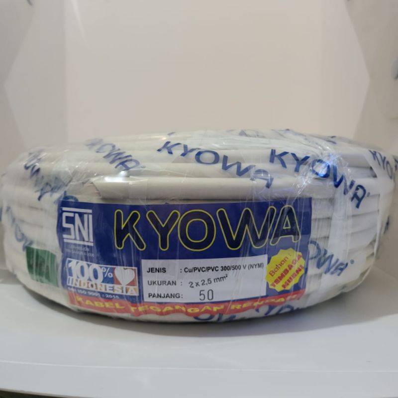 Jual Kabel Listik NYM 2X1,5 NYM 2X2,5 Kyowa 50 Yard SNI | Shopee Indonesia