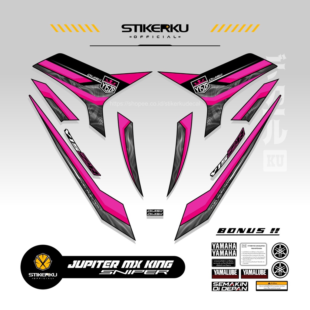 Jual STICKER EDISI Y15ZR EDISI ZR PART 2 / YAMAHA SNIPER 150 MXi ...