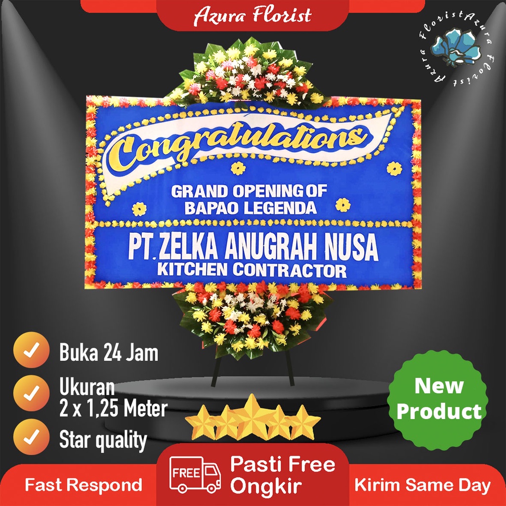 Jual Karanga Bunga Papan Ukuran 2x1,25m Premium Bekasi Jakarta ...