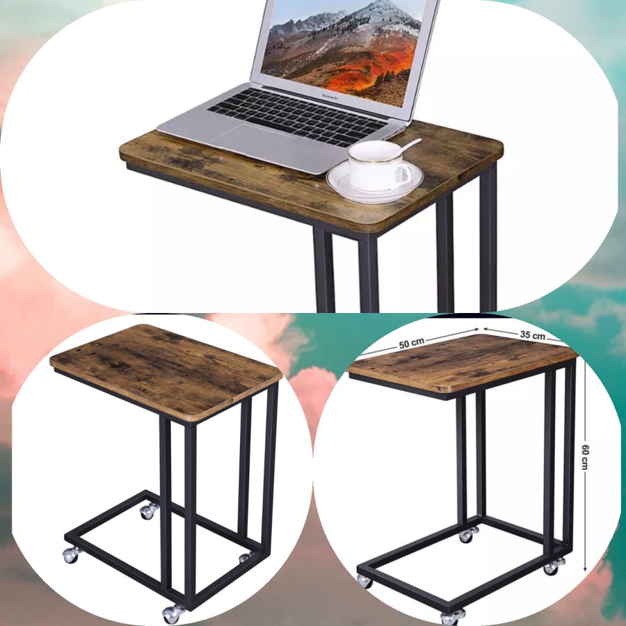 Jual Meja Kerja Belajar Serbaguna Laptop Dorong | Shopee Indonesia