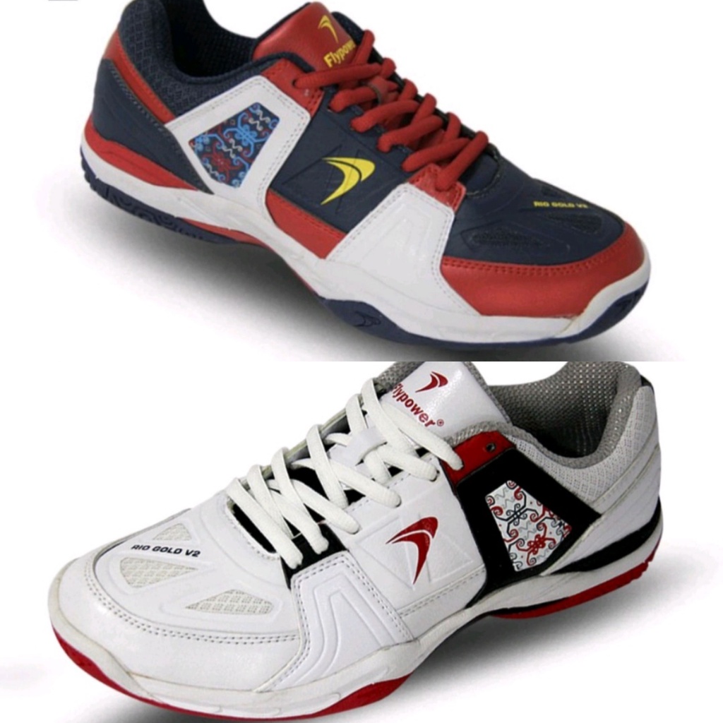 Jual Sepatu FLYPOWER RIO GOLD V2 100% Original Badminton Shoes | Shopee ...
