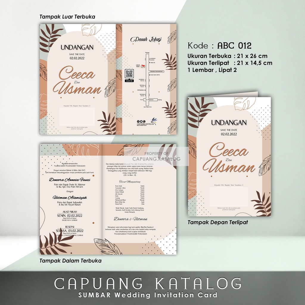 Jual Undangan Baralek Murah Rancak, Undangan Pernikahan Kekinian ...