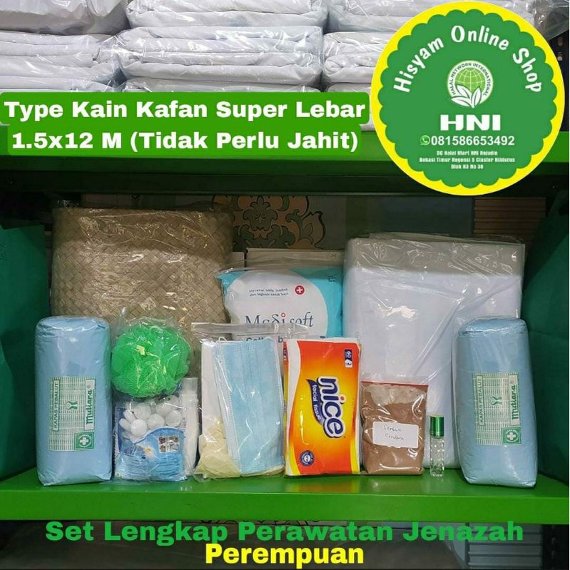 Jual Set Lengkap Perawatan Jenazah | Type Kain Kafan Super | Perempuan ...