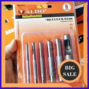 Jual tools Alat plong set 6pcs / Hollow punch / mata Besi Plong pukul ...