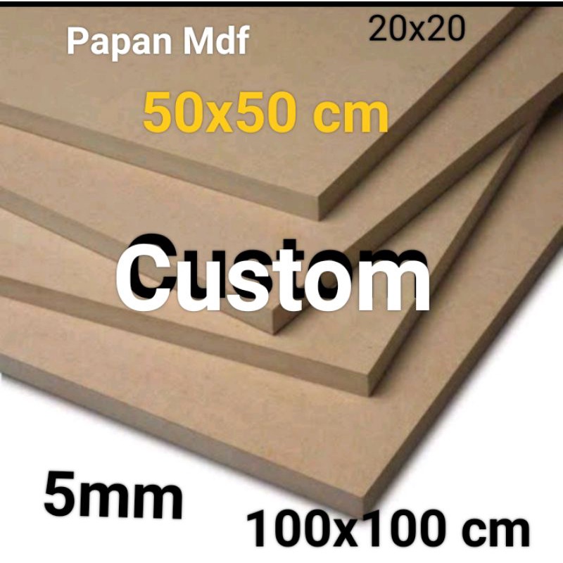 Jual Papan Mdf CUSTOM Ukuran tebal 5mm | Shopee Indonesia
