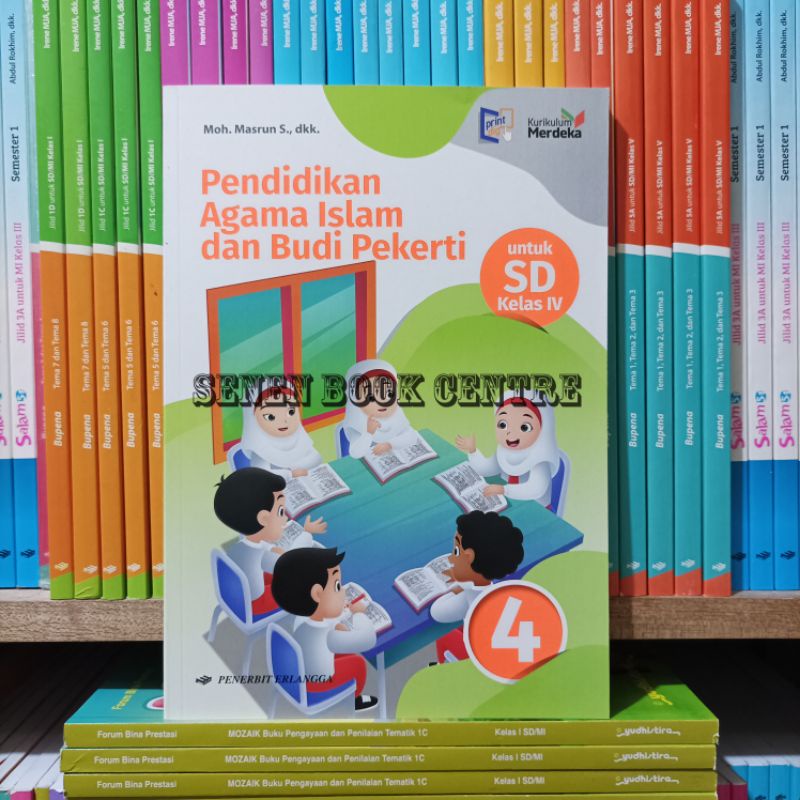 Jual Buku Pendidikan Agama Islam Kelas 4 SD Kurikulum Merdeka Erlangga Original | Shopee Indonesia