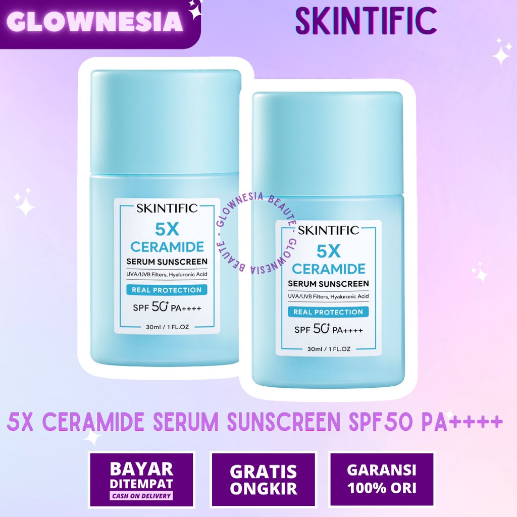 Jual SKINTIFIC 5X Ceramide Serum Sunscreen SPF50 PA++++ Skincare ...