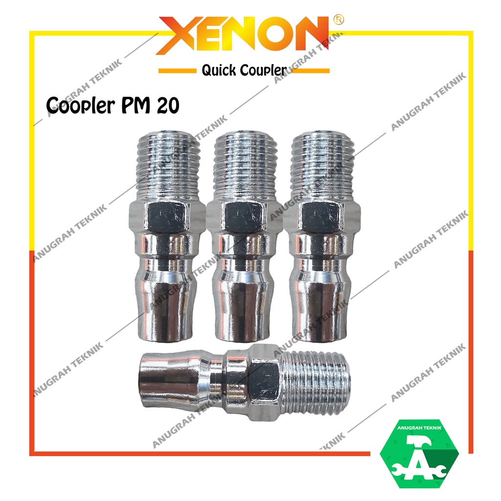 Jual XENON Quick Coupler PM 20 Sambungan Selang Angin Kompresor PM20 ...
