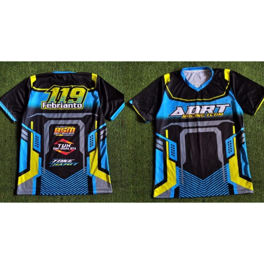 Jual Jersey Racing balap ADRT Gratis ganti nama nomor start full ...