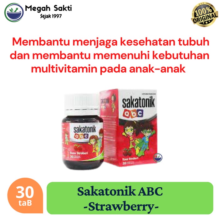 Jual MGS - Sakatonik abc Rasa Strawberry - Multivitamin Pertumbuhan ...