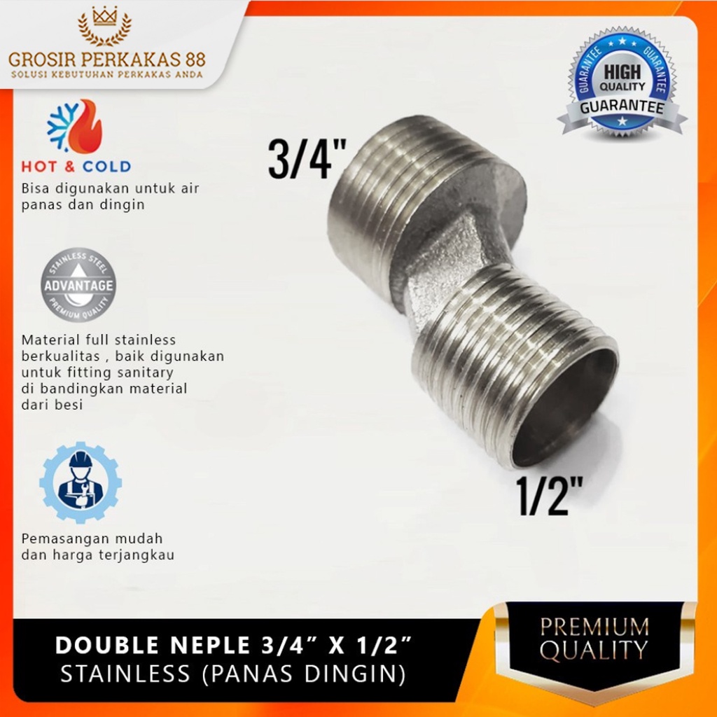 Jual Double Nepel Kran Air Panas Dingin Bath Tube Nepel Kran | Shopee ...
