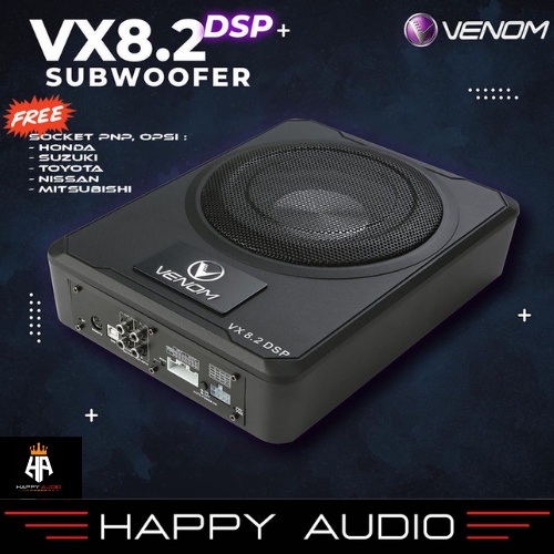 Jual Subwoofer Aktif Kolong Jok Mobil Built in DSP VENOM VX 8.2 Processor Original | Shopee ...