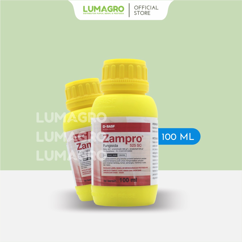 Jual Fungisida Zampro 525SC 100ml Ametokradin Dimetomorf Pengendali ...