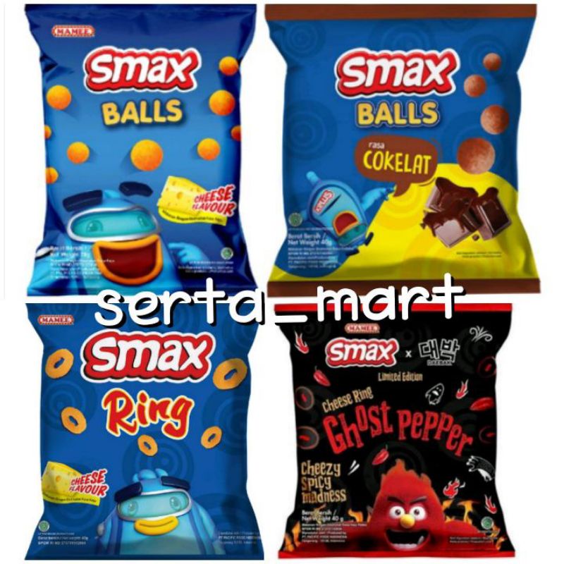 Jual Smax Ring Keju 40gr / Smax Balls Cokelat / Smax Cheese Ring Ghost ...