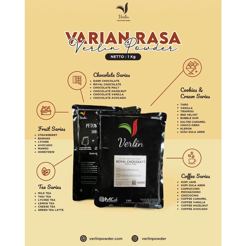Jual VERLIN POWDER DRINK 1KG, BUBUK MINUMAN SEGAR SIMPLE & PRAKTIS ...