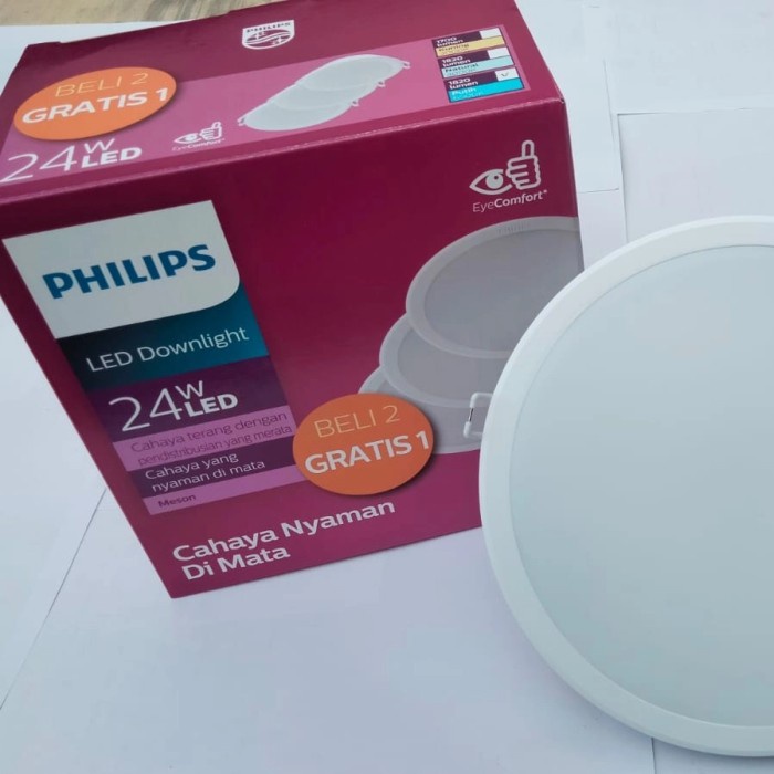 Jual Lampu Downlight Led Philips Meson Pack 59471 8" 24W | Shopee Indonesia