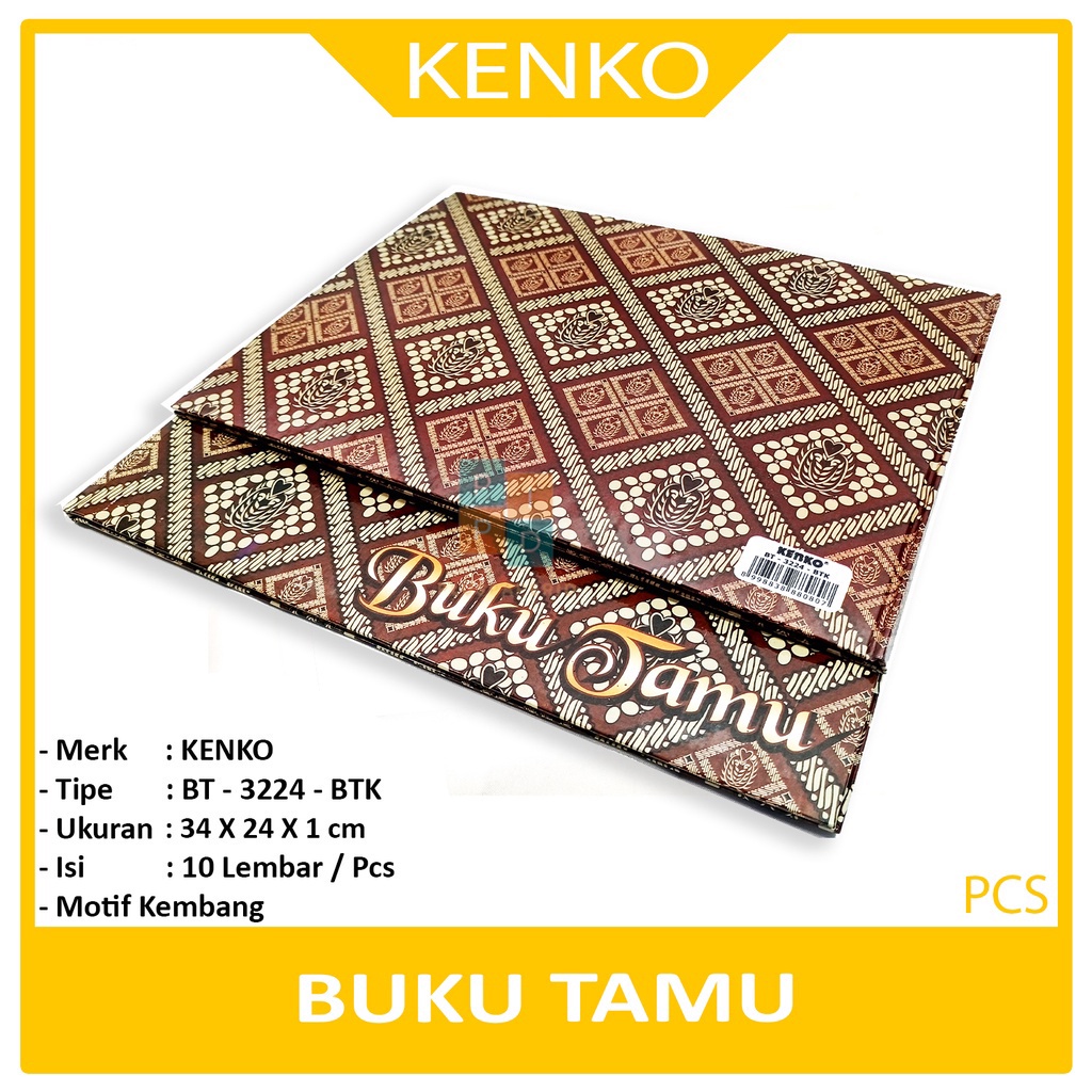 Jual KENKO Buku Tamu BT 3224 Motif Batik | Shopee Indonesia