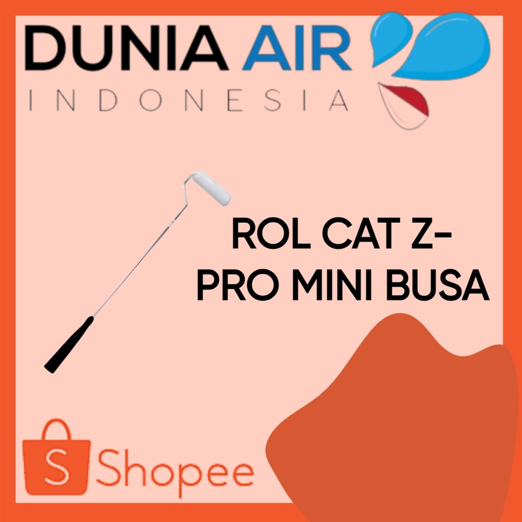 Jual Z-PRO KUAS ROL CAT MINI BUSA FOAM 110 mm + GAGANG BESI / MINI ...