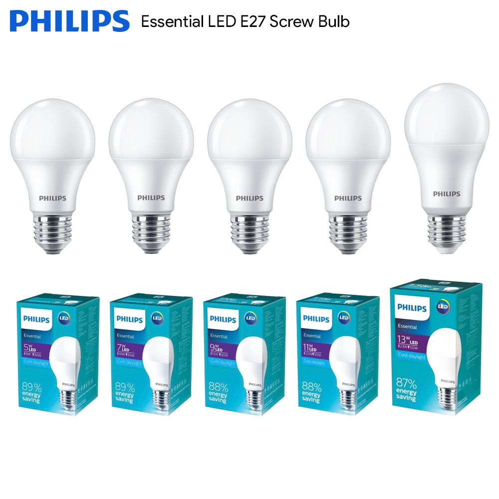Jual Lampu Philips LED Essential 5W, 7W, 9W | Shopee Indonesia