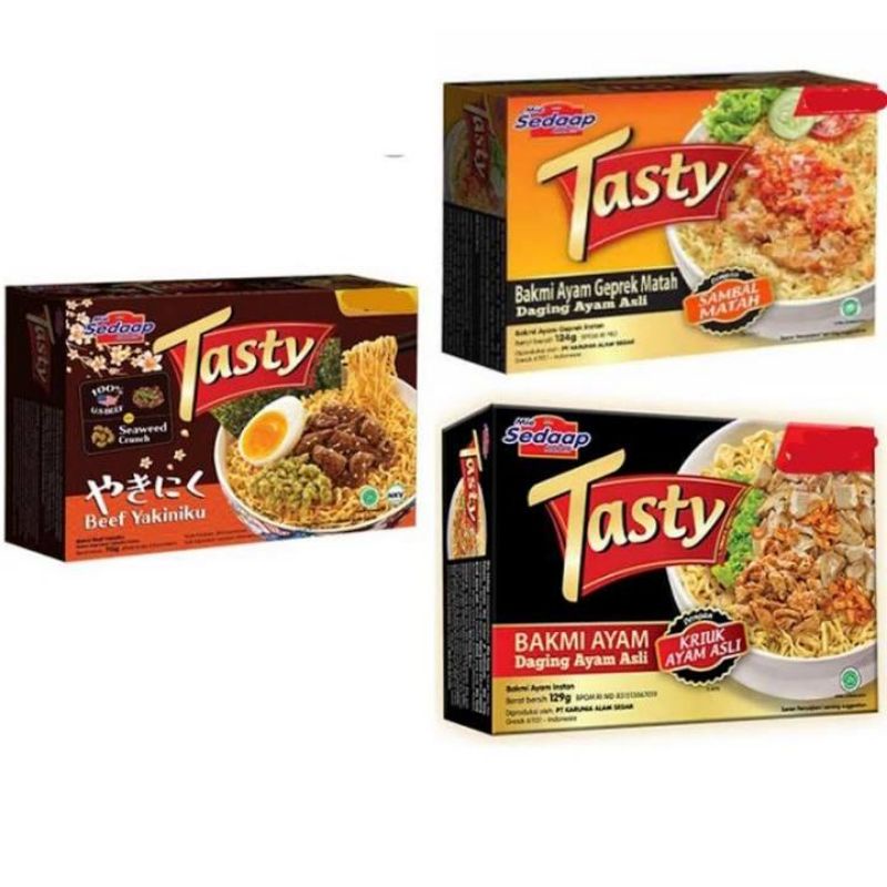 Jual MIE SEDAP TASTY BAKMI AYAM DAGING ASLI | Shopee Indonesia