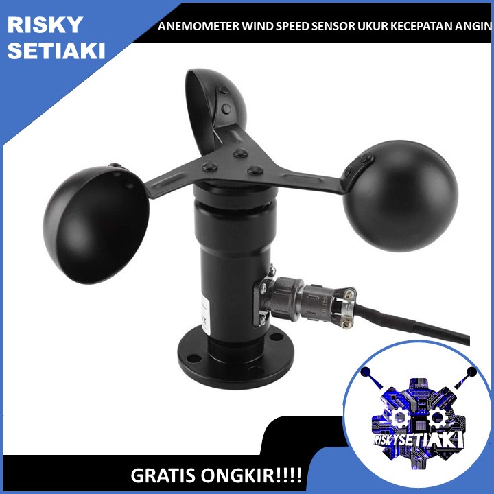 Jual Anemometer Wind Speed Sensor Ukur Kecepatan Angin Arduino