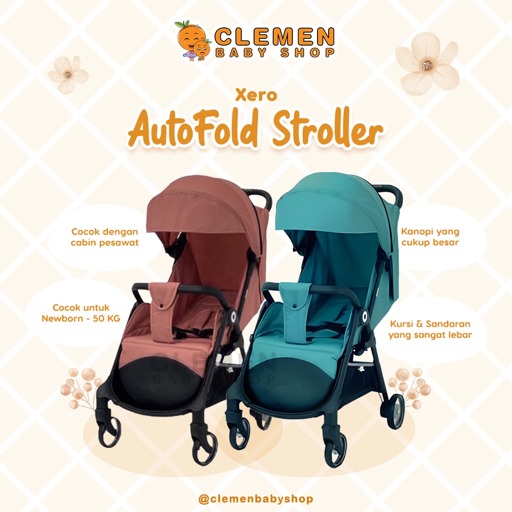 Jual Stroller Xero Auto Fold (Kereta Dorong Bayi/Anak) | Shopee Indonesia