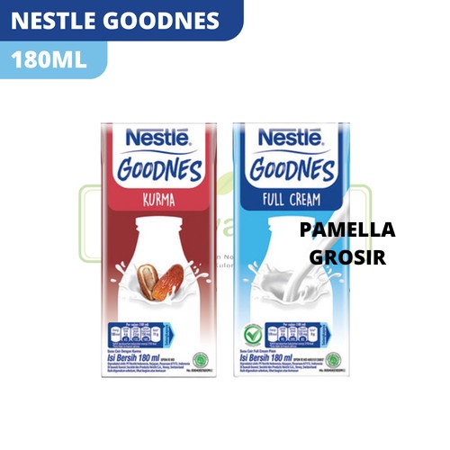 Jual Nestle Goodnes Susu UHT Milk Kurma Full Cream 180ml UHT MILK ...