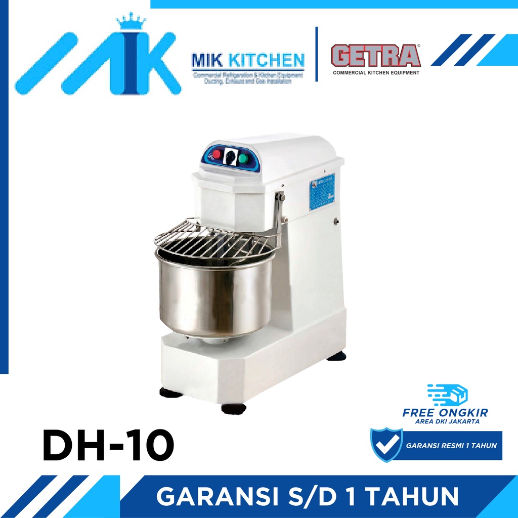 Jual GETRA DH-10 /dh10 / dh 10 ( Spiral Mixer ) Mixer adonan Roti ...