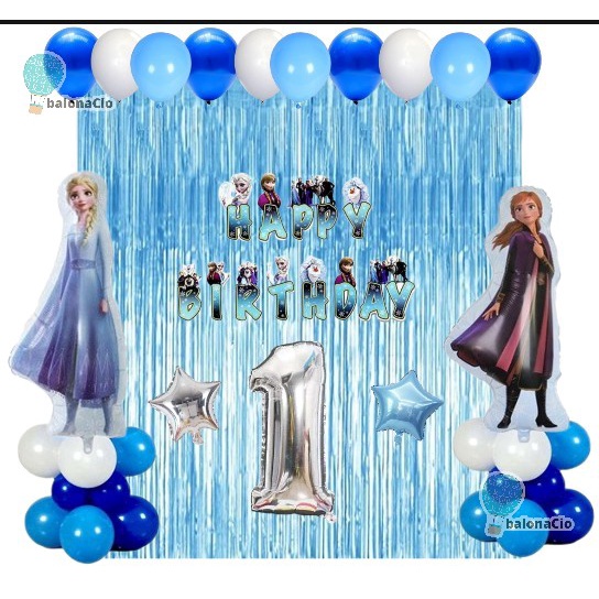 Jual PAKET BALON SET ULANG TAHUN TEMA FROZEN 04 / BALON PAKET ELSA ...