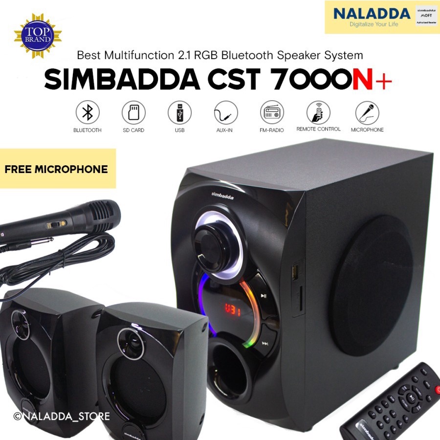 Jual Speaker Simbadda CST 7000N+ / Fm Radio / Bluetooth / Black ...
