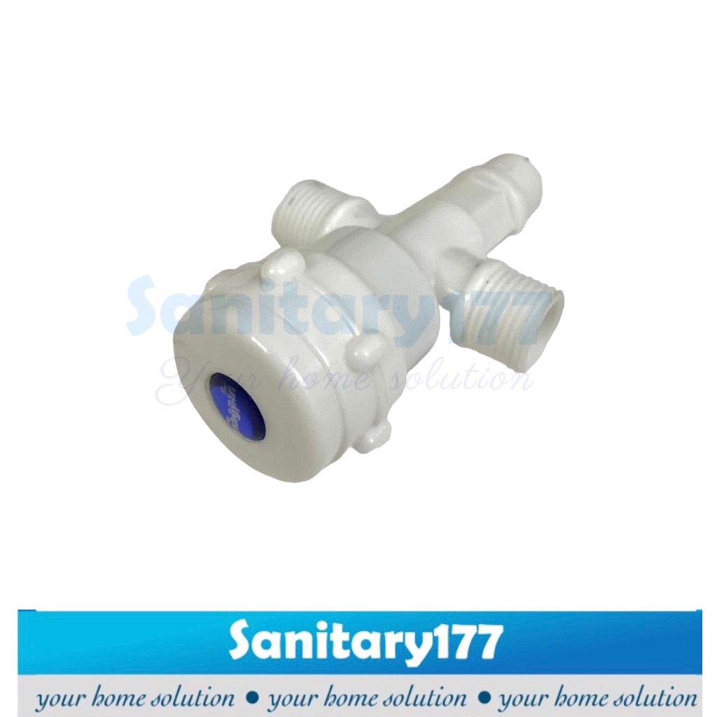 Jual Stop Kran PVC JP bulat - setop kran angle valve two way double tee shower keran air cabang ...