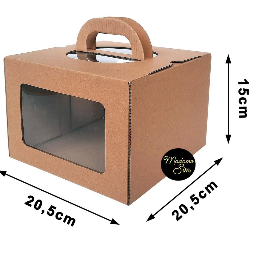 Jual code3j3Ix KOTAK KUE - CAKE BOX - DUS BOLU 20x20x15 - MS-T (ISI ...