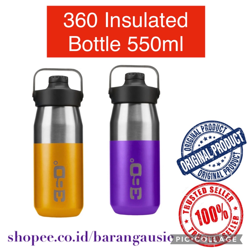 Jual 360 Degrees Vacuum Insulated Stainless Steel Bottle Sip Cap ...