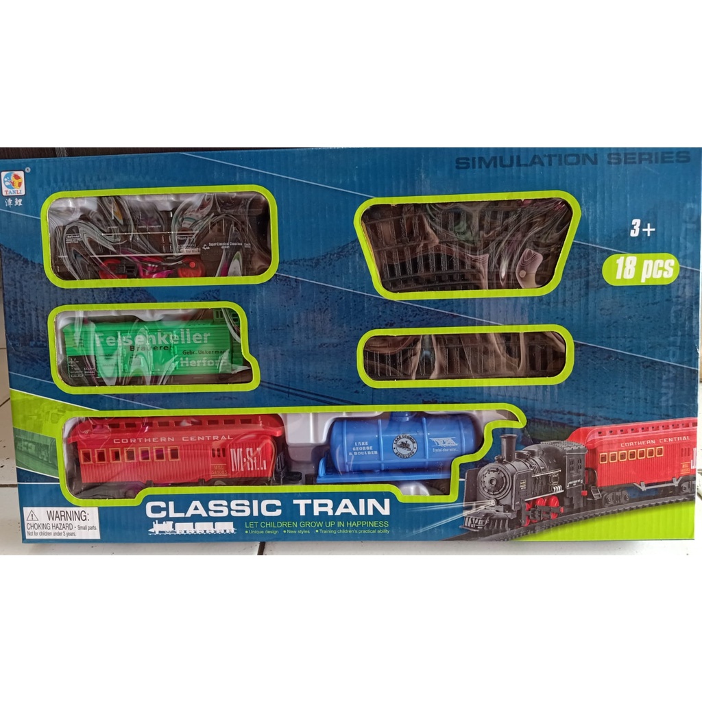 Jual NL - Mainan Kereta Api Rel Classic Train Play Set | Shopee Indonesia