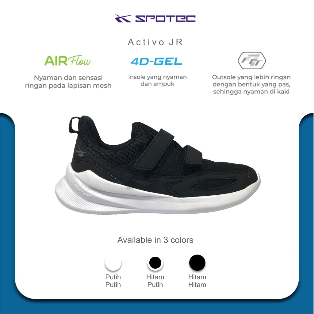Jual SPOTEC Sepatu STUDENT Artikel ACTIVO JR | Shopee Indonesia