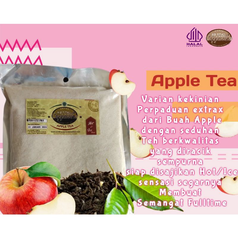 Jual Bubuk Minuman Rasa Apple Tea (BES Cappucino) | Shopee Indonesia