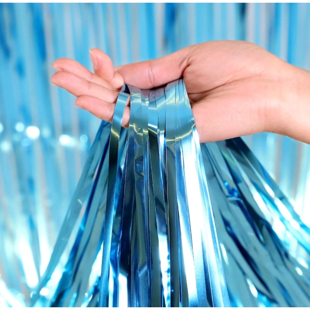 Jual TIRAI RUMBAI PESTA/FOIL BACKDROP ULANG TAHUN | Shopee Indonesia