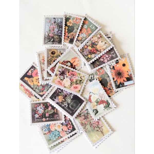 Jual Stamps Vintage Little Postman Sticky Paper Untuk Deco Retro ...