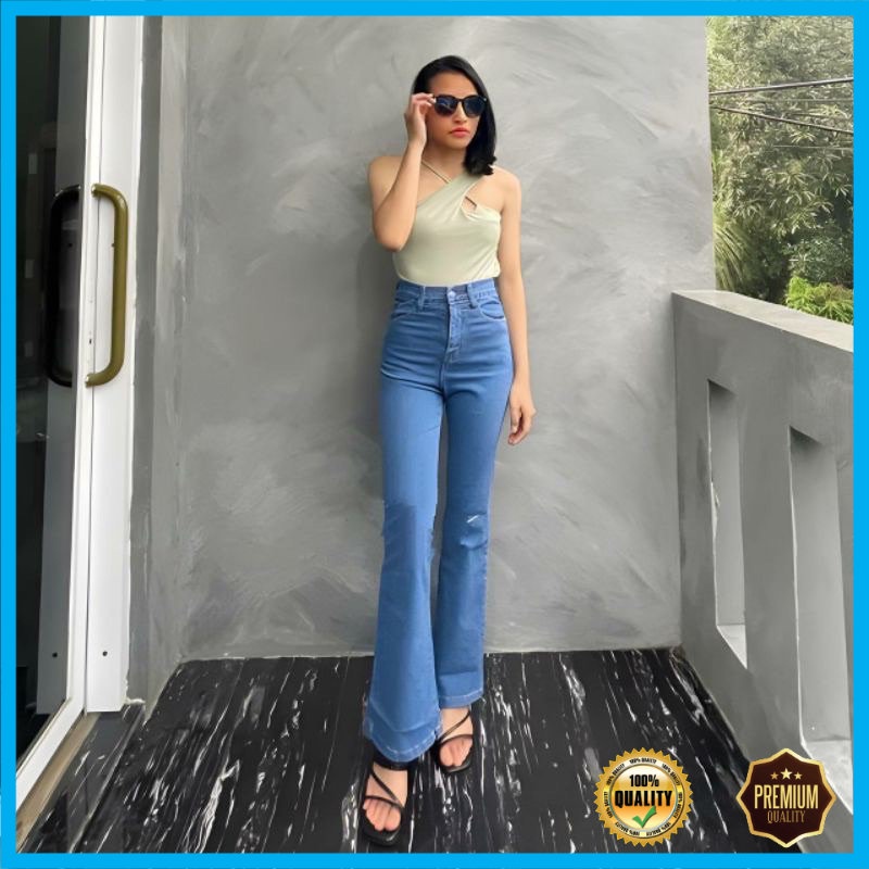 Jual ootd bahan tebal halus nyaman dipakai /CUTBRAY JEANS HIGHWAIST KOREAN STYLE HANGOVER JEANS ...